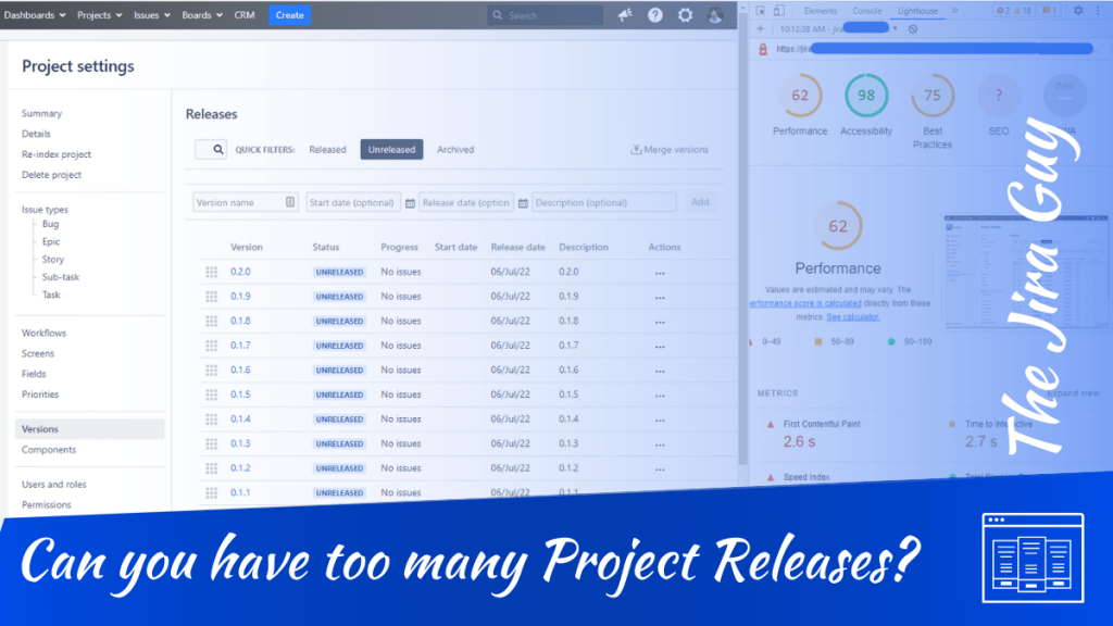 Do Project Releases affect Jira Performance? – The Jira Guy